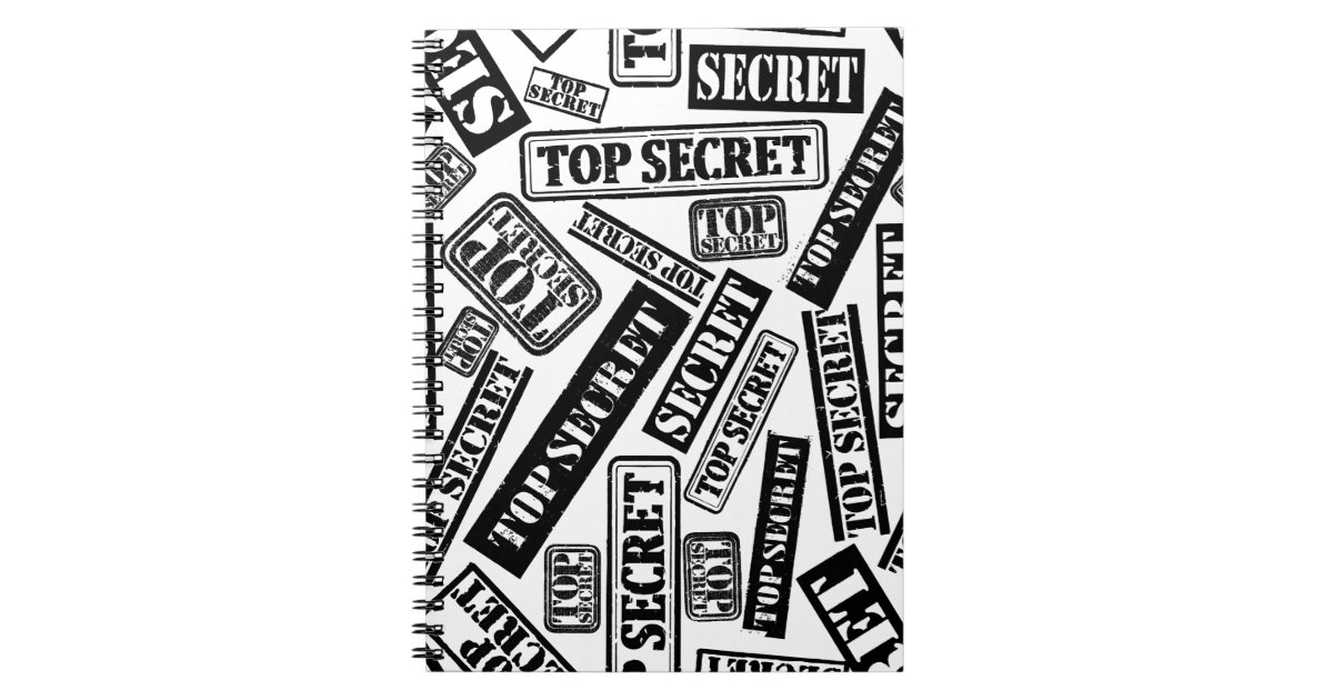 Top Secret Notebook Zazzle