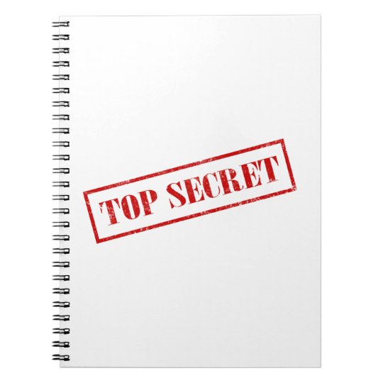 Top Secret Notebook | Zazzle.com