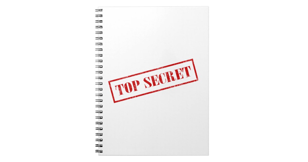 Top Secret Notebook | Zazzle
