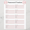Top Secret Password Tracker Paper Sheet | Zazzle