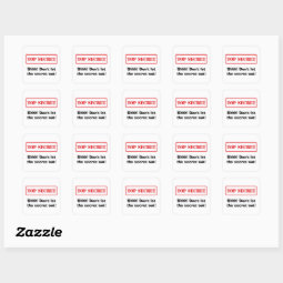 Top secret. Shhh! Dont let the secret out stickers | Zazzle