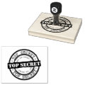 Top Secret Sign Rubber Stamp | Zazzle