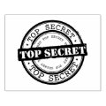 Top Secret Sign Rubber Stamp | Zazzle