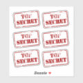 Top Secret Spy Sticker | Zazzle