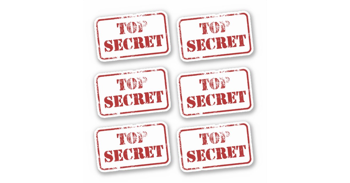 Top Secret Spy Sticker | Zazzle