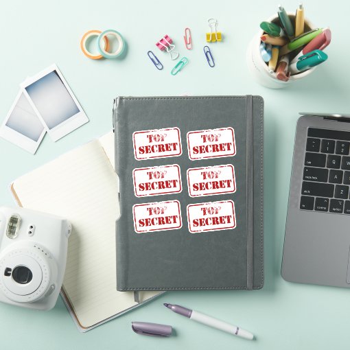 Top Secret Spy Sticker | Zazzle