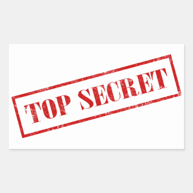 Top Secret Stickers | Zazzle
