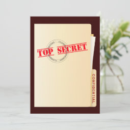 Top Secret Surprise Birthday Party Custom Invites | Zazzle