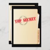 Top Secret Surprise Party Custom Invites | Zazzle