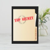 Top Secret Surprise Party Custom Invites | Zazzle