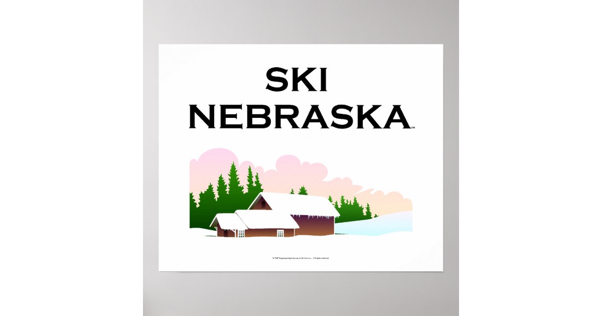 TOP Ski Nebraska Poster | Zazzle