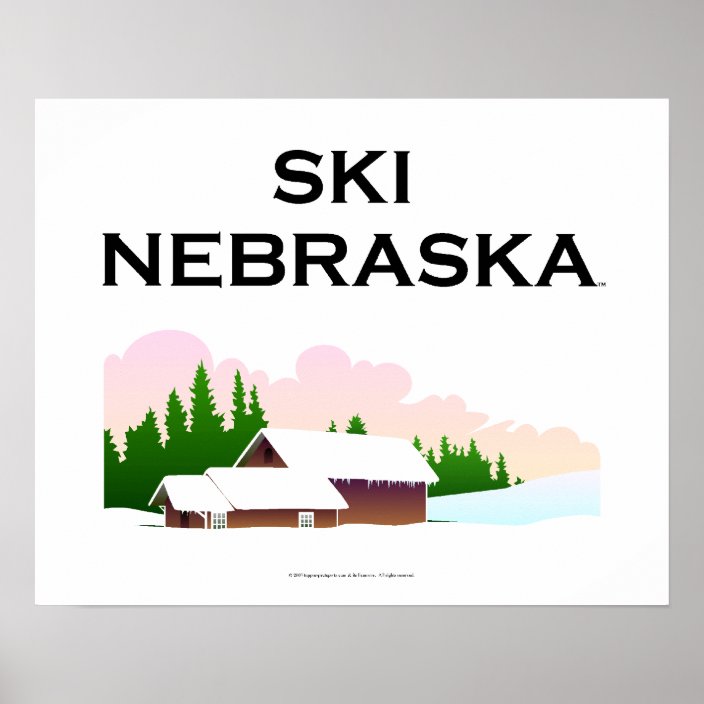 TOP Ski Nebraska Poster | Zazzle.com