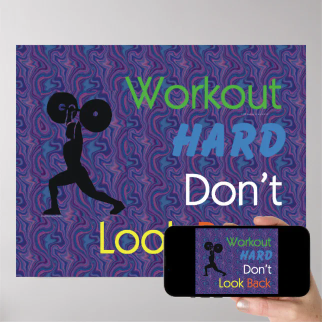 TOP Workout Hard Poster | Zazzle