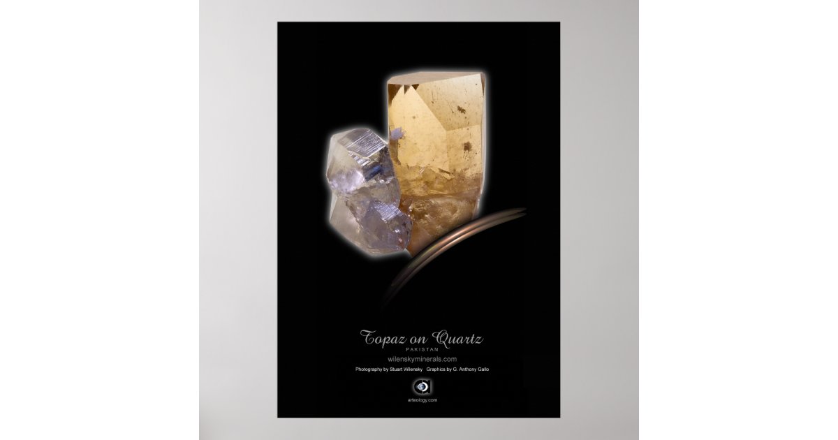 TOPAZ ON QUARTZ POSTER | Zazzle