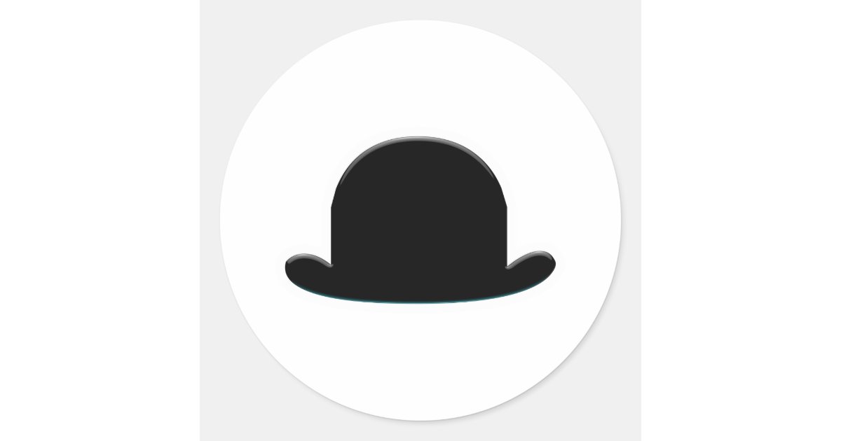 Tophat Classic Round Sticker | Zazzle