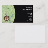 Topo map business card | Zazzle