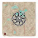 Topo Map with a Compass Rose Bandana | Zazzle