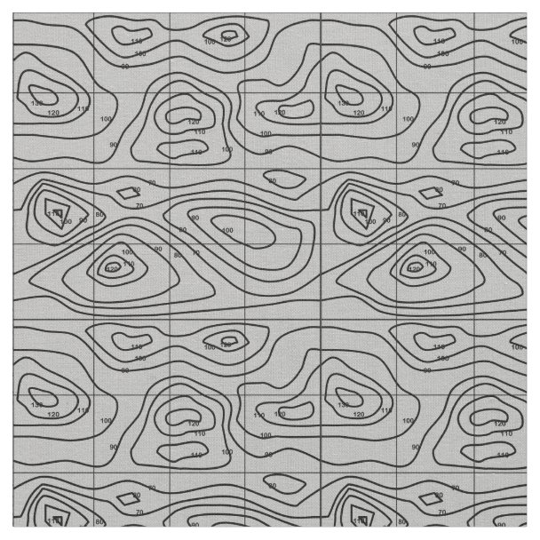 Topographic Map Pattern Fabric | Zazzle.com