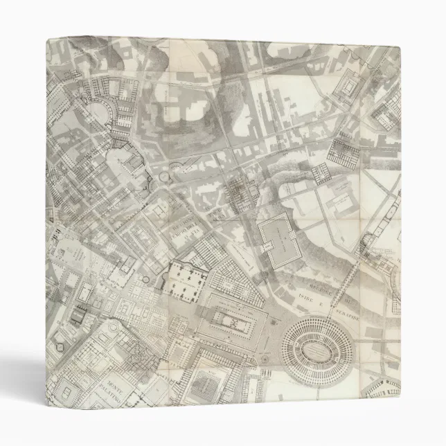 Topographic Map of Ancient Rome, Italy 3 Ring Binder | Zazzle