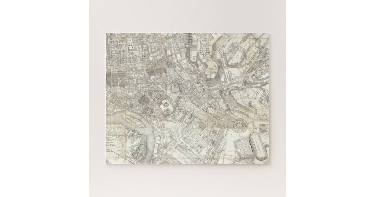 Topographic Map of Ancient Rome, Italy Jigsaw Puzzle | Zazzle