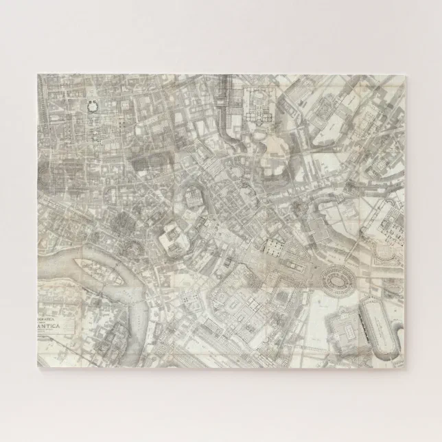 Topographic Map of Ancient Rome, Italy Jigsaw Puzzle | Zazzle