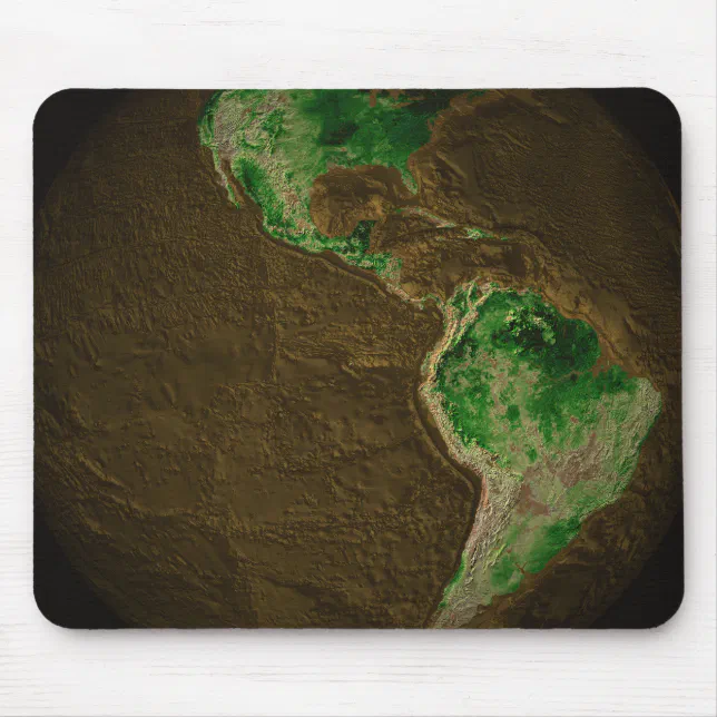 Topographic Map of Earth Mouse Pad | Zazzle