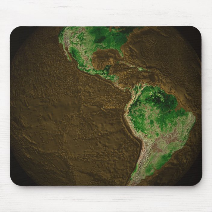 Topographic Map of Earth Mouse Pad | Zazzle.com