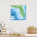 Topographic Map of the American State of Florida Poster | Zazzle