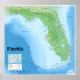 Topographic Map of the American State of Florida Poster | Zazzle