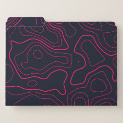 Topographic Map Pattern File Folder | Zazzle