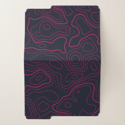 Topographic Map Pattern File Folder | Zazzle