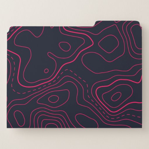 Topographic Map Pattern File Folder | Zazzle