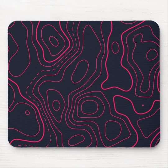 Topographic Map Pattern Mouse Pad | Zazzle.com