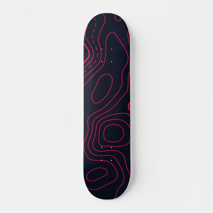 Topographic Map Pattern Skateboard | Zazzle.com