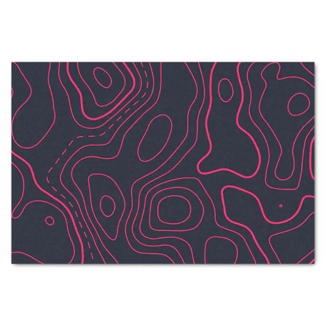 Topographic Map Pattern Tissue Paper | Zazzle