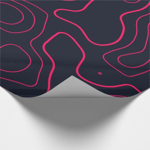 Topographic Map Pattern Wrapping Paper | Zazzle