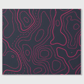 Topographic Map Pattern Wrapping Paper | Zazzle