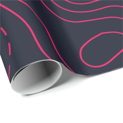 Topographic Map Pattern Wrapping Paper | Zazzle