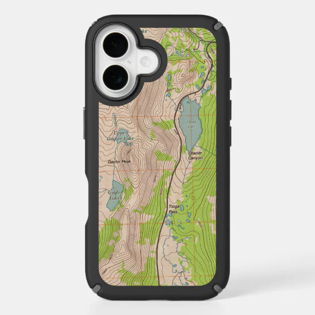 Topographic Map (Tioga Pass, California) Speck iPhone Case | Zazzle