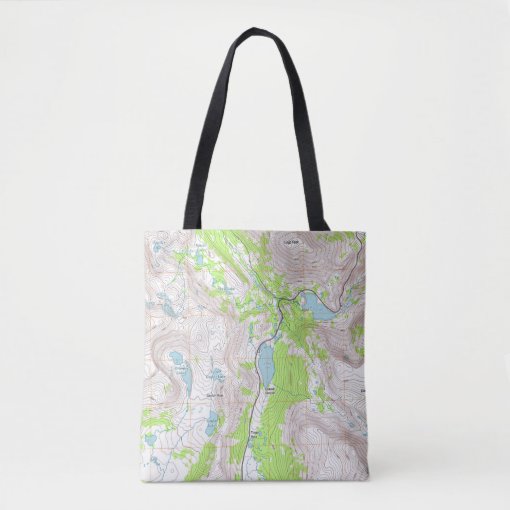 Topographic Map Tote Bag | Zazzle