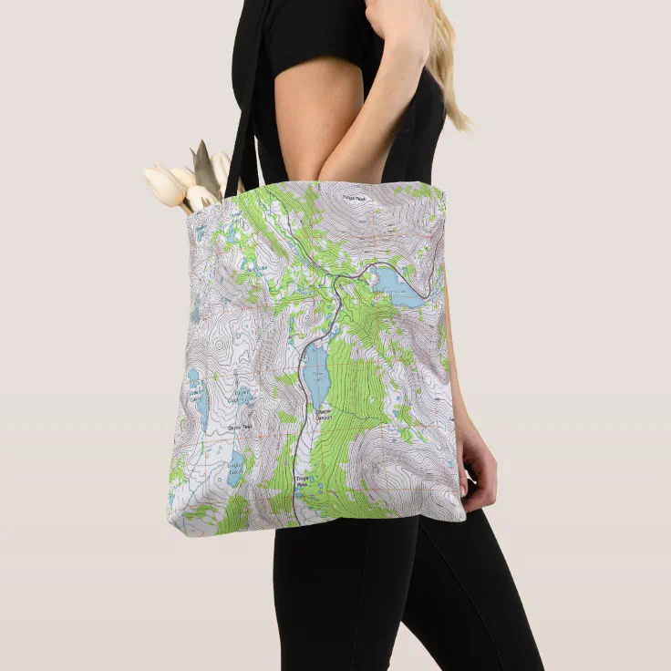 Topographic Map Tote Bag | Zazzle