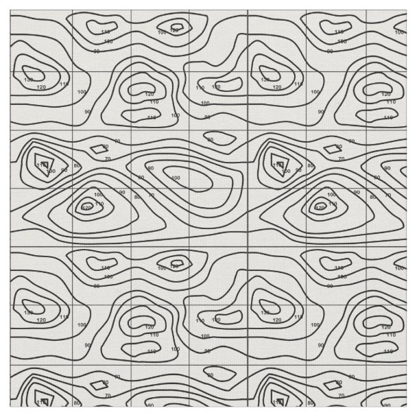 Topographic Map Pattern Fabric | Zazzle.com