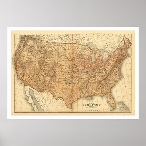 Topographical Map Of Usa States