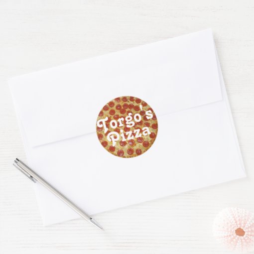 Torgo's Pizza Classic Round Sticker | Zazzle