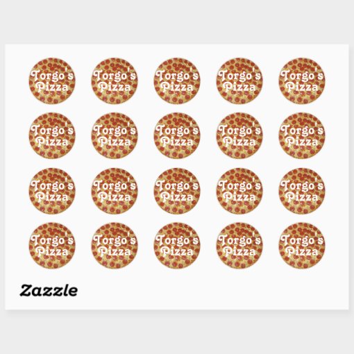 Torgo's Pizza Classic Round Sticker | Zazzle