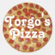 Torgo's Pizza Classic Round Sticker | Zazzle