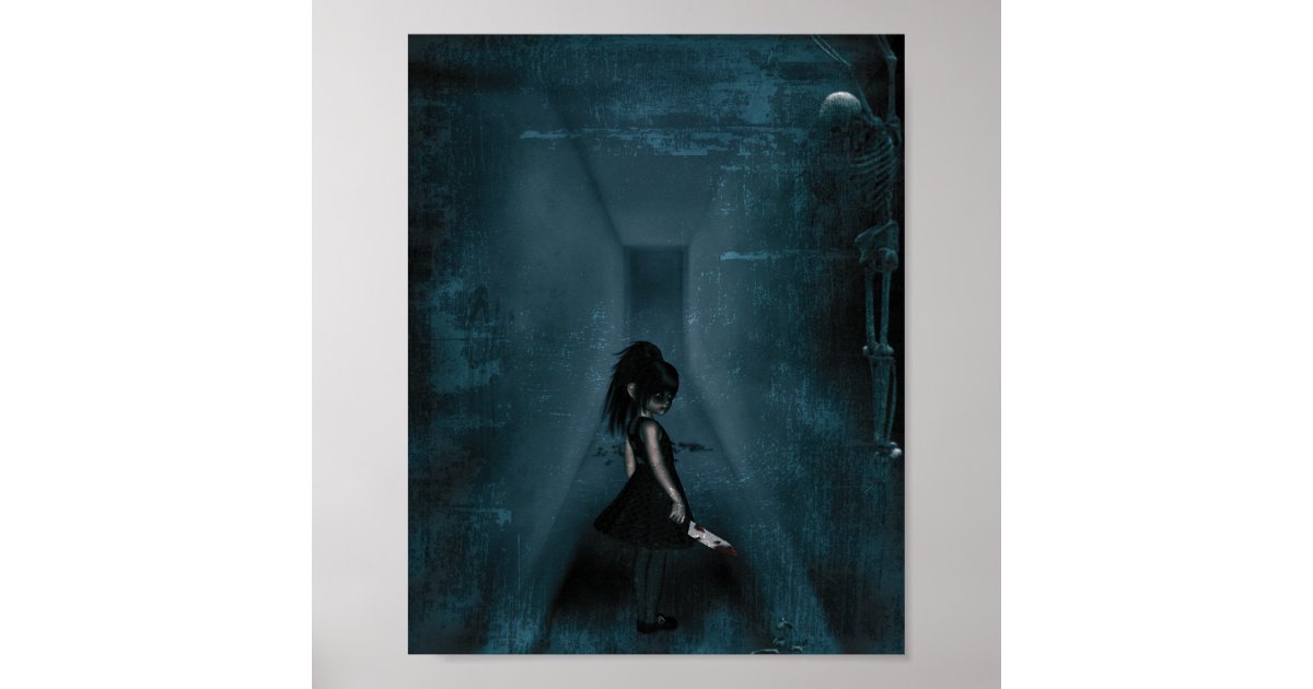 Tormented Gothic Girl Poster | Zazzle