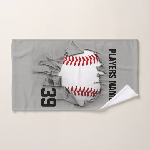 Torn Baseball Bath Towel Set | Zazzle