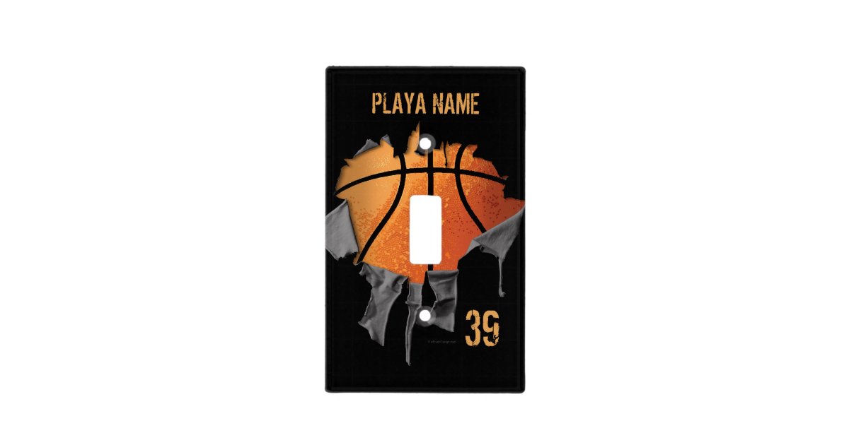 Torn Basketball Light Switch Cover | Zazzle