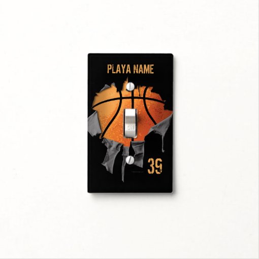 Torn Basketball Light Switch Cover | Zazzle